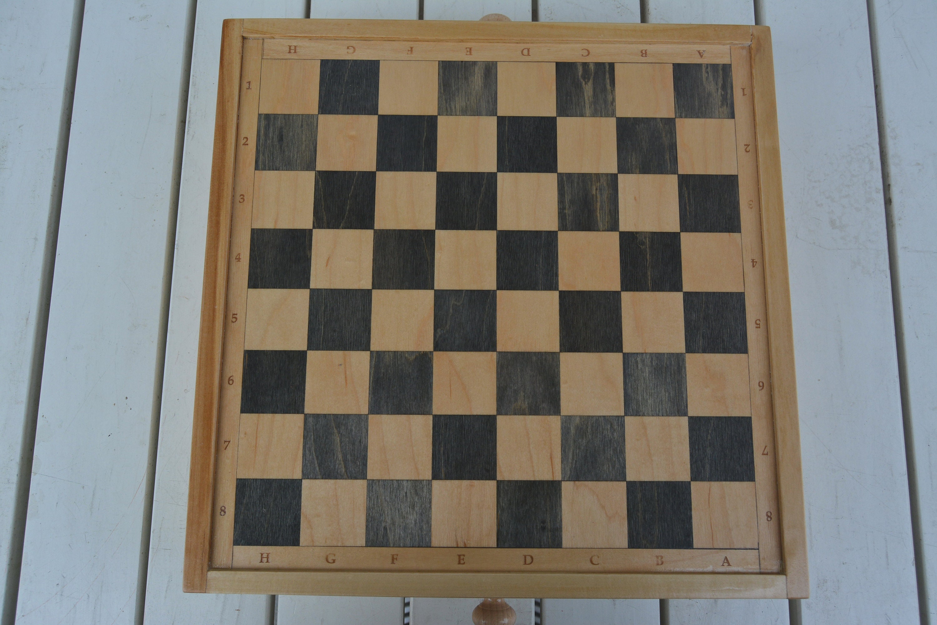Chess Box Black White With Drawers From Skateboard Decks | Etsy