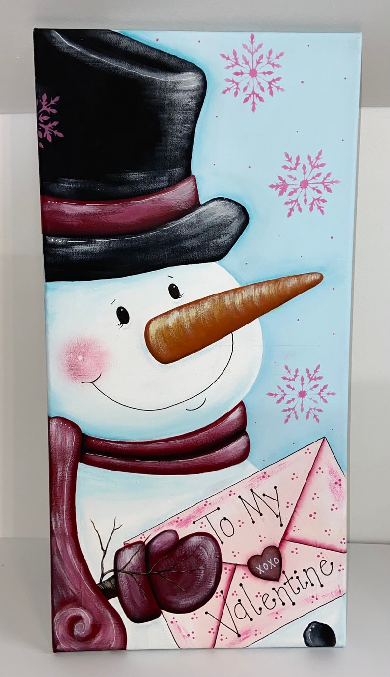 To My Valentine Snowman Paint Kit - Etsy