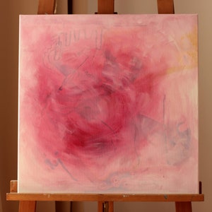 PAIN & POWER Original Abstract Painting, Acryl on Canvas 50x50cm - Etsy