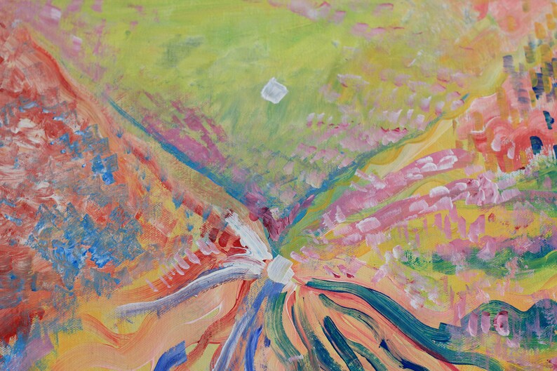 ESSENCE Original Abstract Painting Acryl on Canvas 40x40cm - Etsy