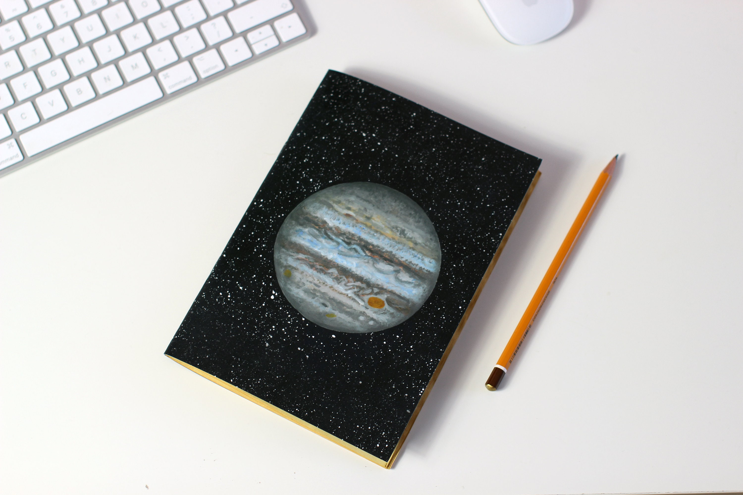 JUPITER PLANET A6 A5 Pocket Notebook Mini Journal dyed | Etsy