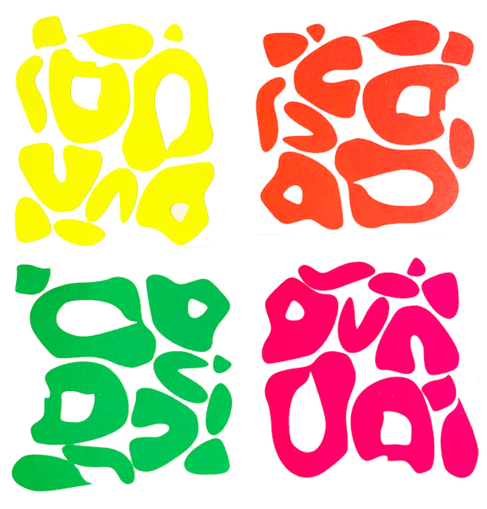 Black Light Cheetah Print Body Stickers Rave Costume-neon - Etsy