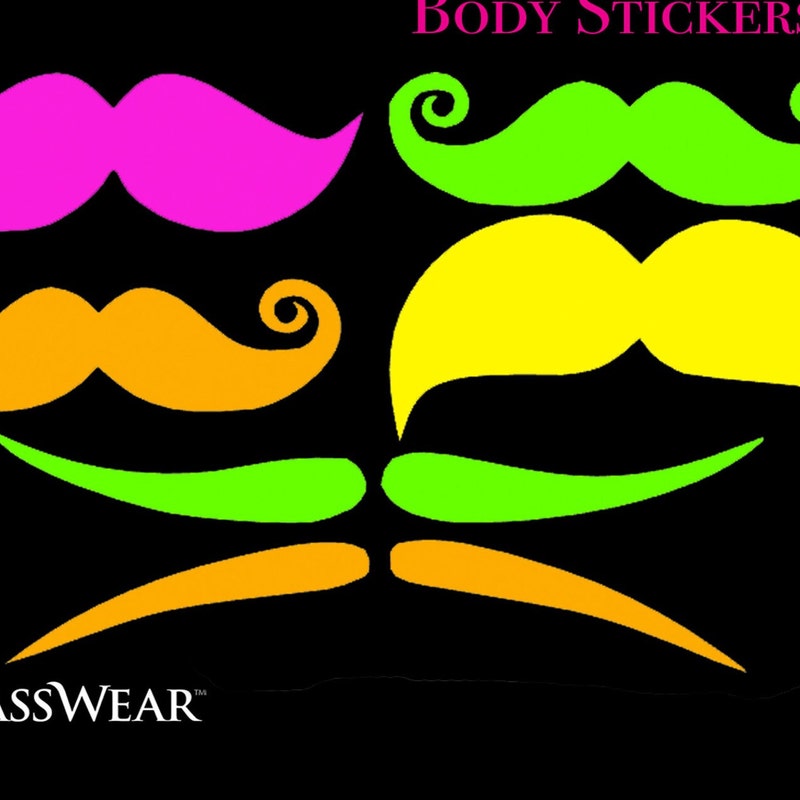 Mustache Stickers - Etsy