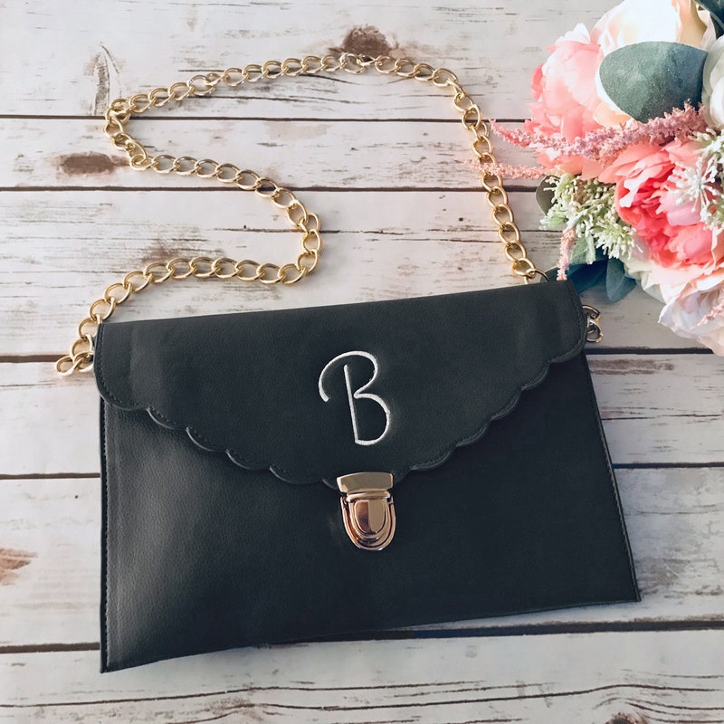 Monogram Clutch - Etsy