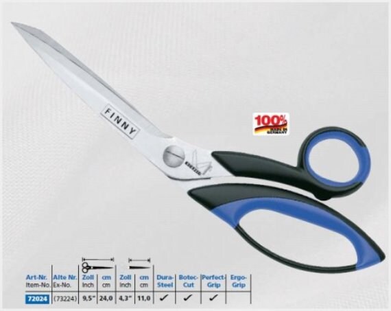 Kretzer Finny 772024 (72024) 9.5" / 24cm - Cardboard / Foil / Sewing ...