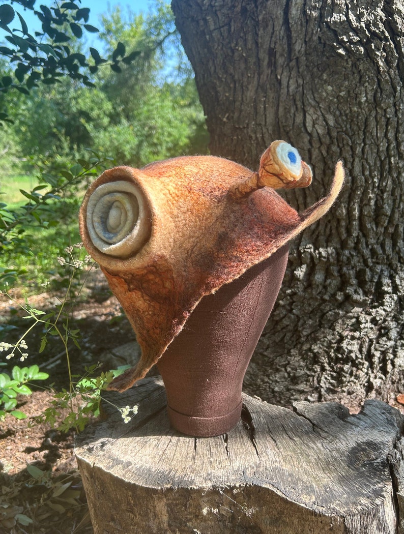 Felted Merino Wool Snail Hat - Fantasy Costume, Made to Order - Etsy