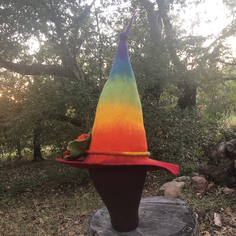 Rainbow Hat - Etsy