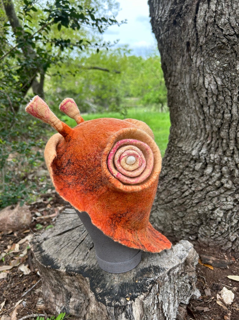 Felted Merino Wool Snail Hat - Fantasy Costume, Made to Order - Etsy