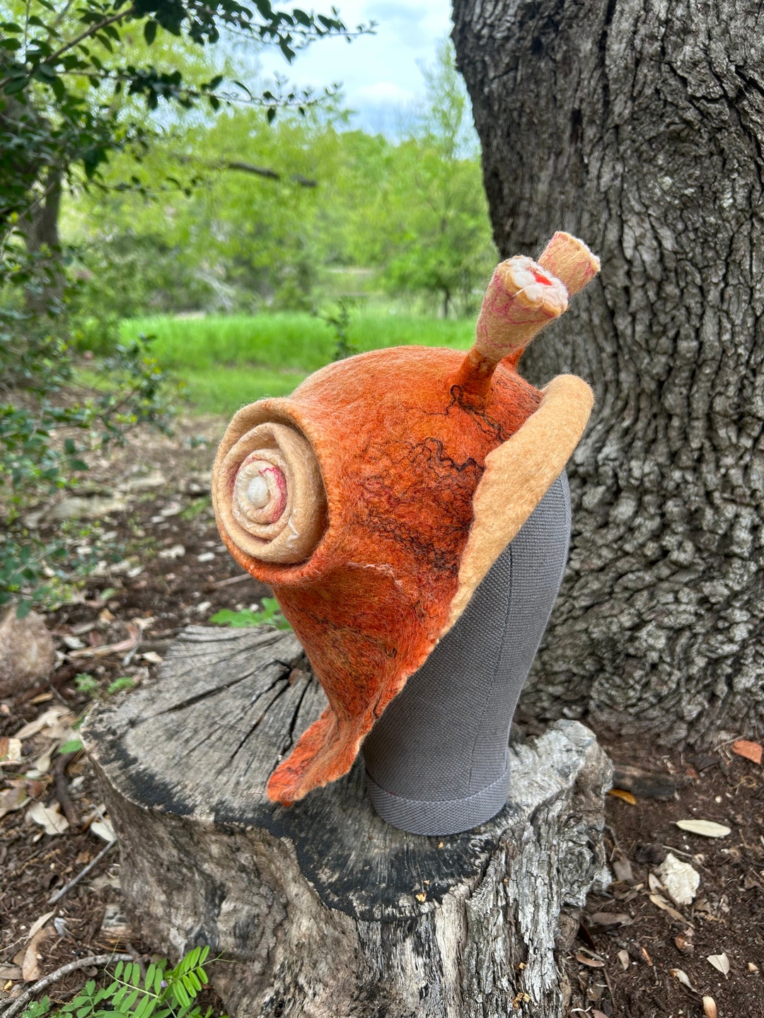 Felted Snail Hat - Felted Halloween Hat - Colorful Fantasy Hat - MADE ...