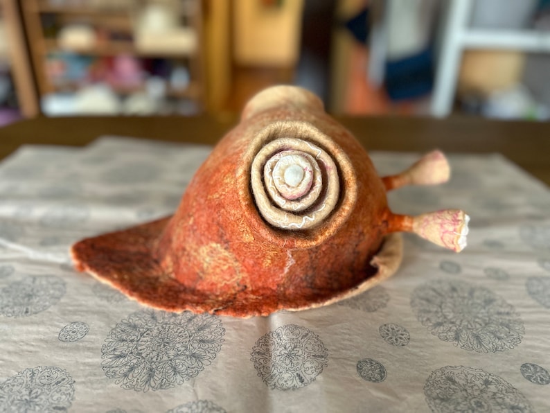 Felted Merino Wool Snail Hat - Fantasy Costume, Made to Order - Etsy