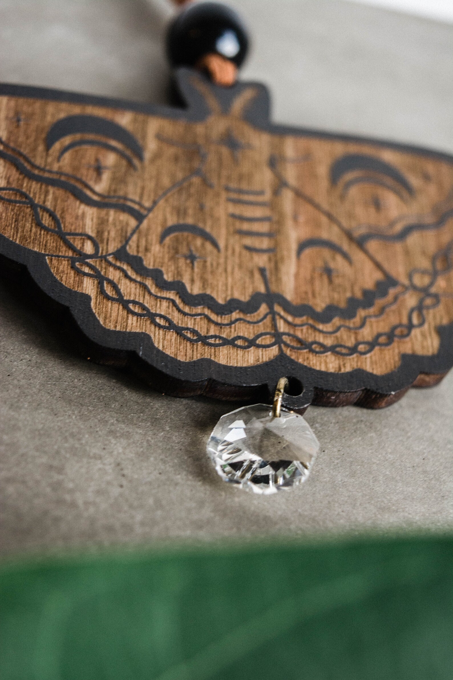 Lunar Moth Christmas Ornament Holiday Gifts Yule Winter Solstice Spooky ...
