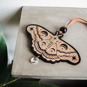 Lunar Moth Christmas Ornament Holiday Gifts Yule Winter Solstice Spooky ...