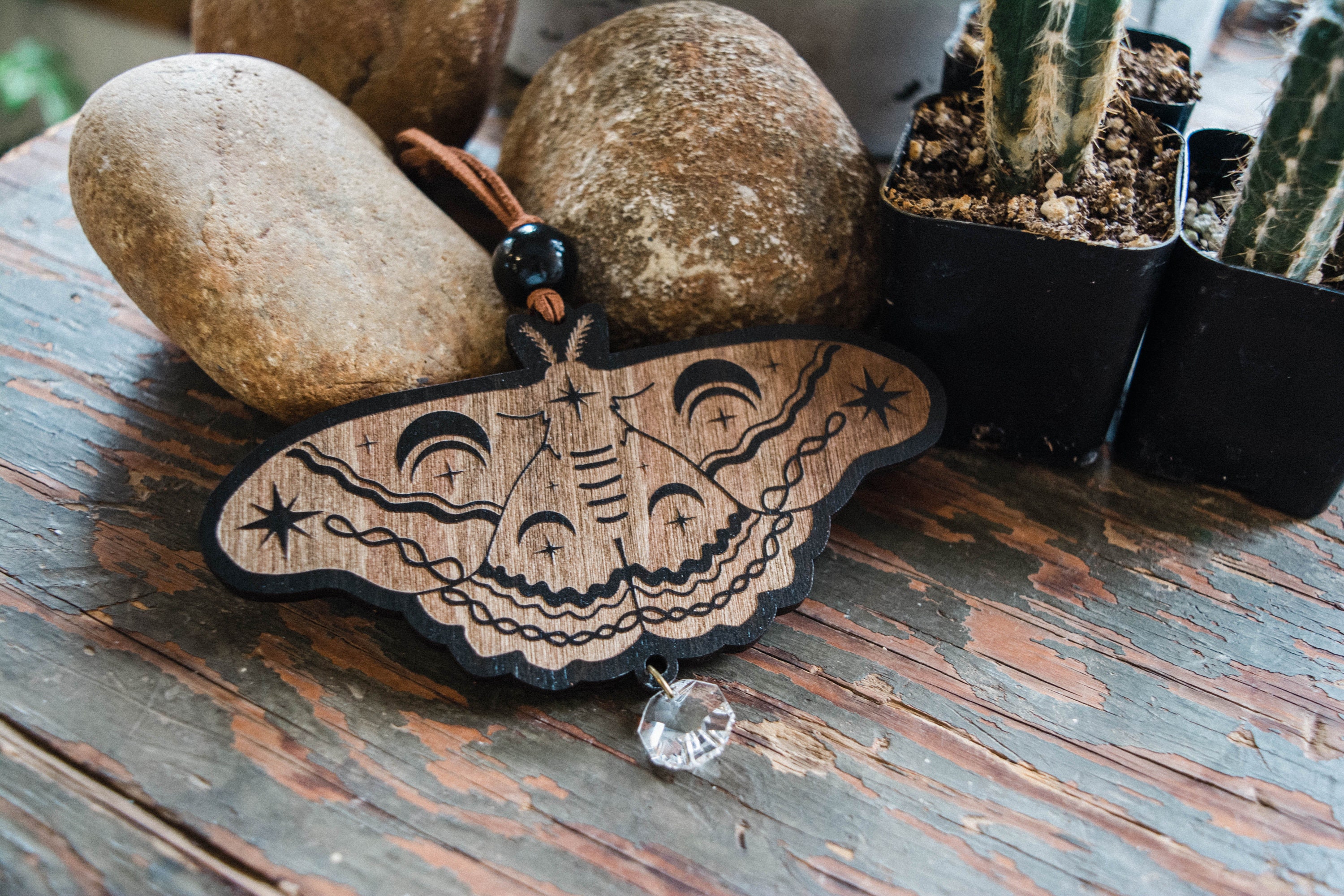 Lunar Moth Christmas Ornament Holiday Gifts Yule Winter Solstice Spooky ...