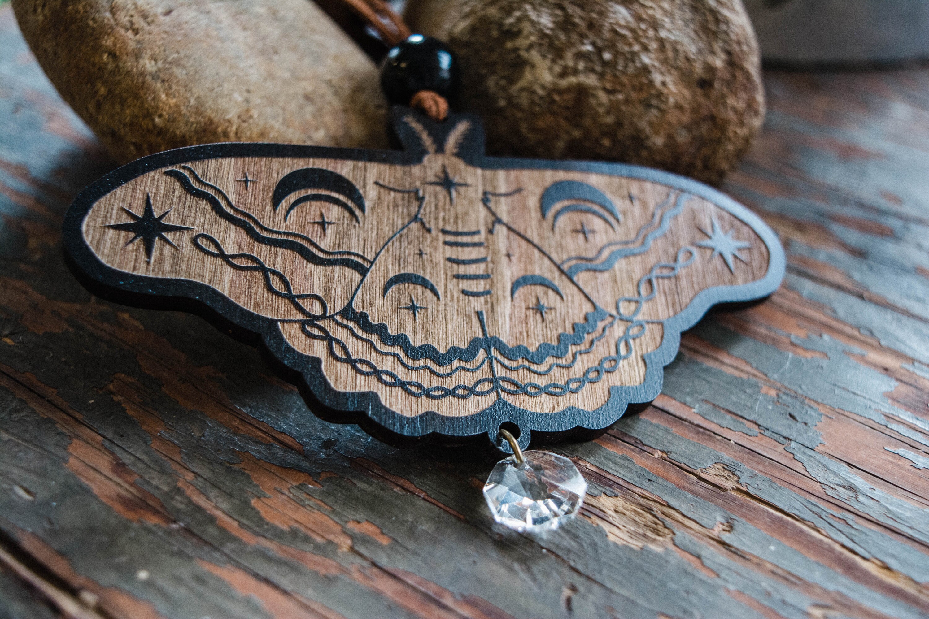 Lunar Moth Christmas Ornament Holiday Gifts Yule Winter Solstice Spooky ...