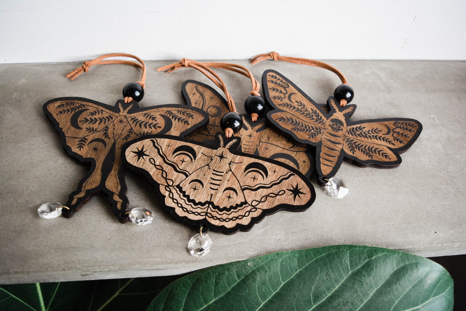 Lunar Moth Christmas Ornament Holiday Gifts Yule Winter Solstice Spooky ...