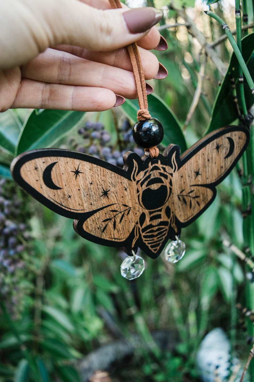 Cicada Ornament Hanging Suncatcher Crystal Prism Curiosity Gothic ...