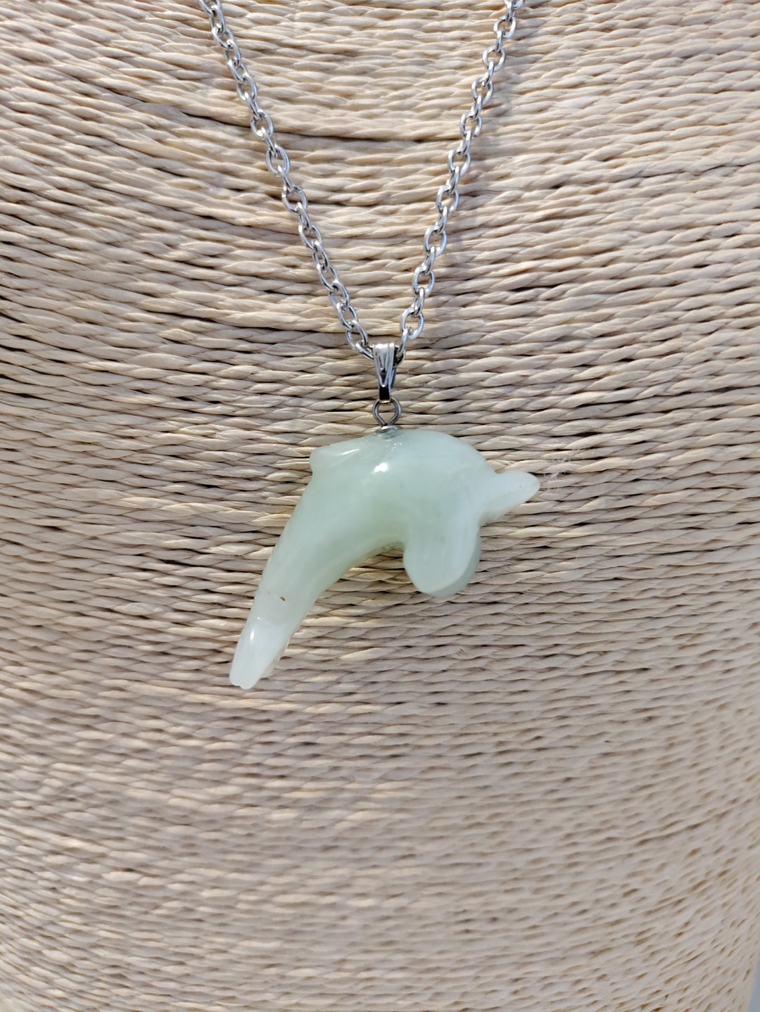 Jade dolphin Necklace - Etsy