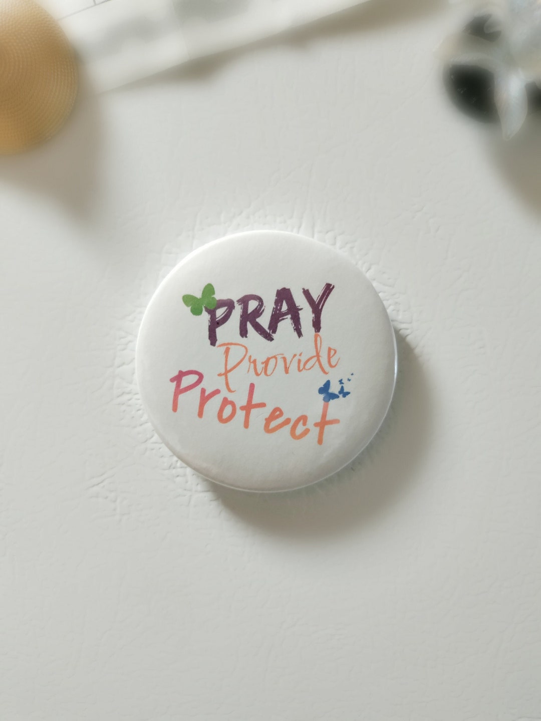 Pray/provide/protect Magnet/pin - Etsy