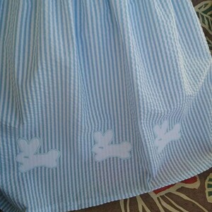 Girls Easter Bunnies Seersucker Dress - Etsy