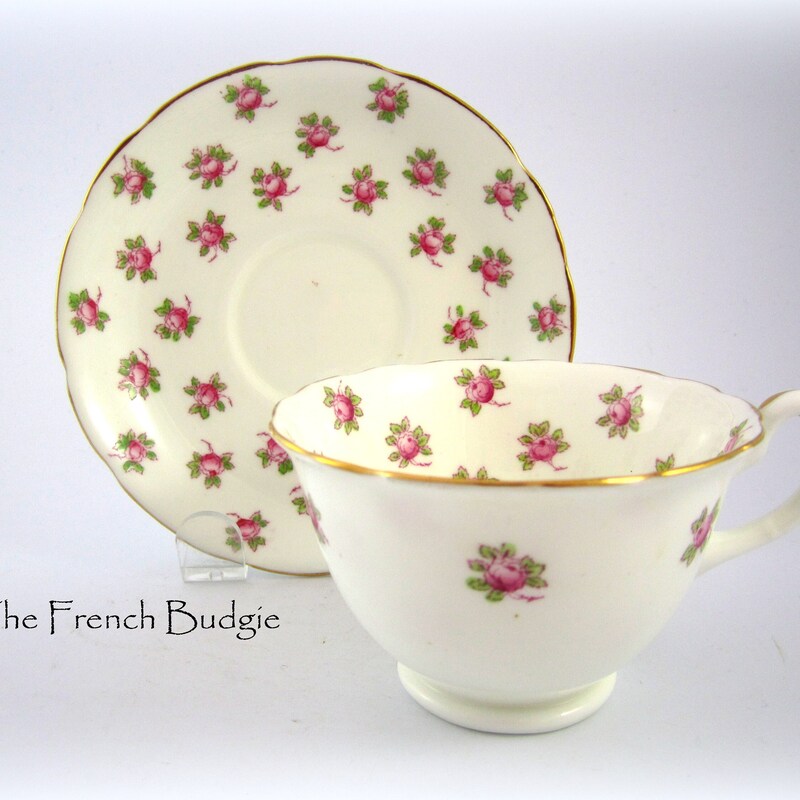 Rosebud Tea Cups - Etsy