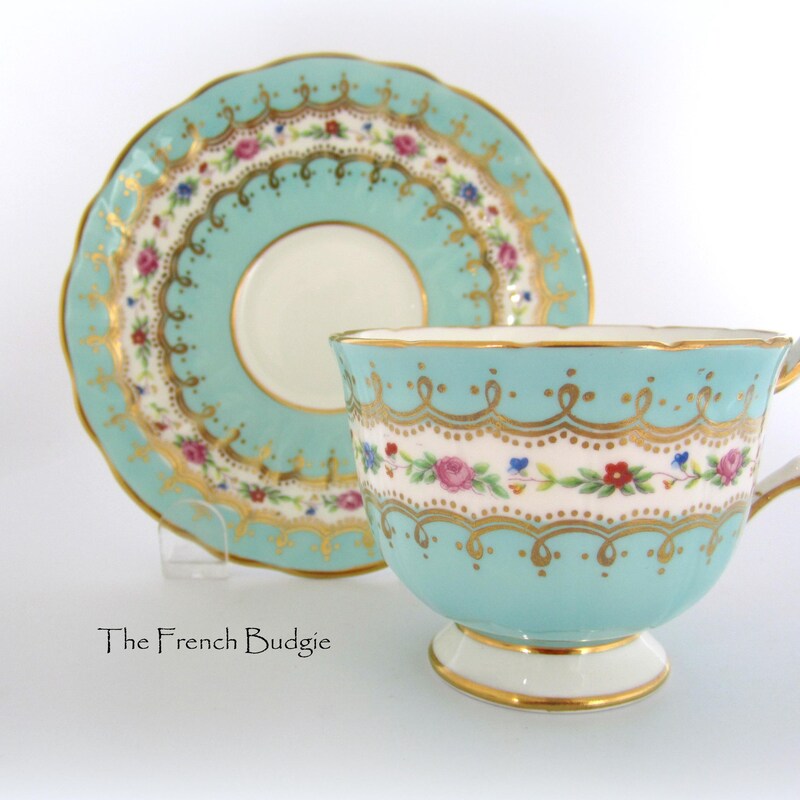 Turquoise Tea Cup - Etsy