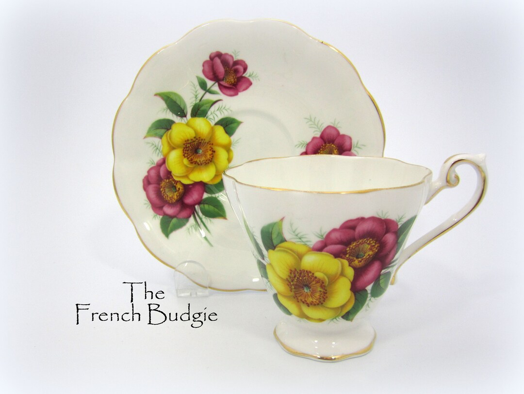 Royal Standard Vintage Teacup and Saucer Set Made in England Tea Cup - Etsy