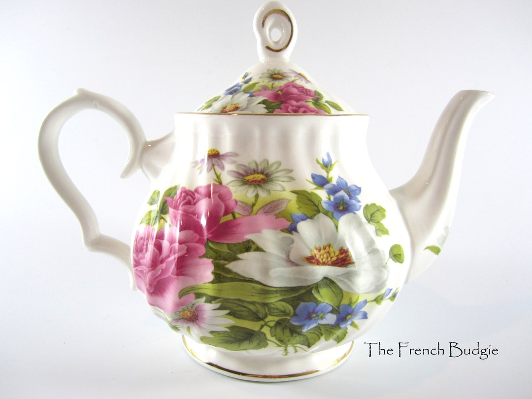 Grace's Teaware Beautiful Rose Detailed Teapot - Etsy