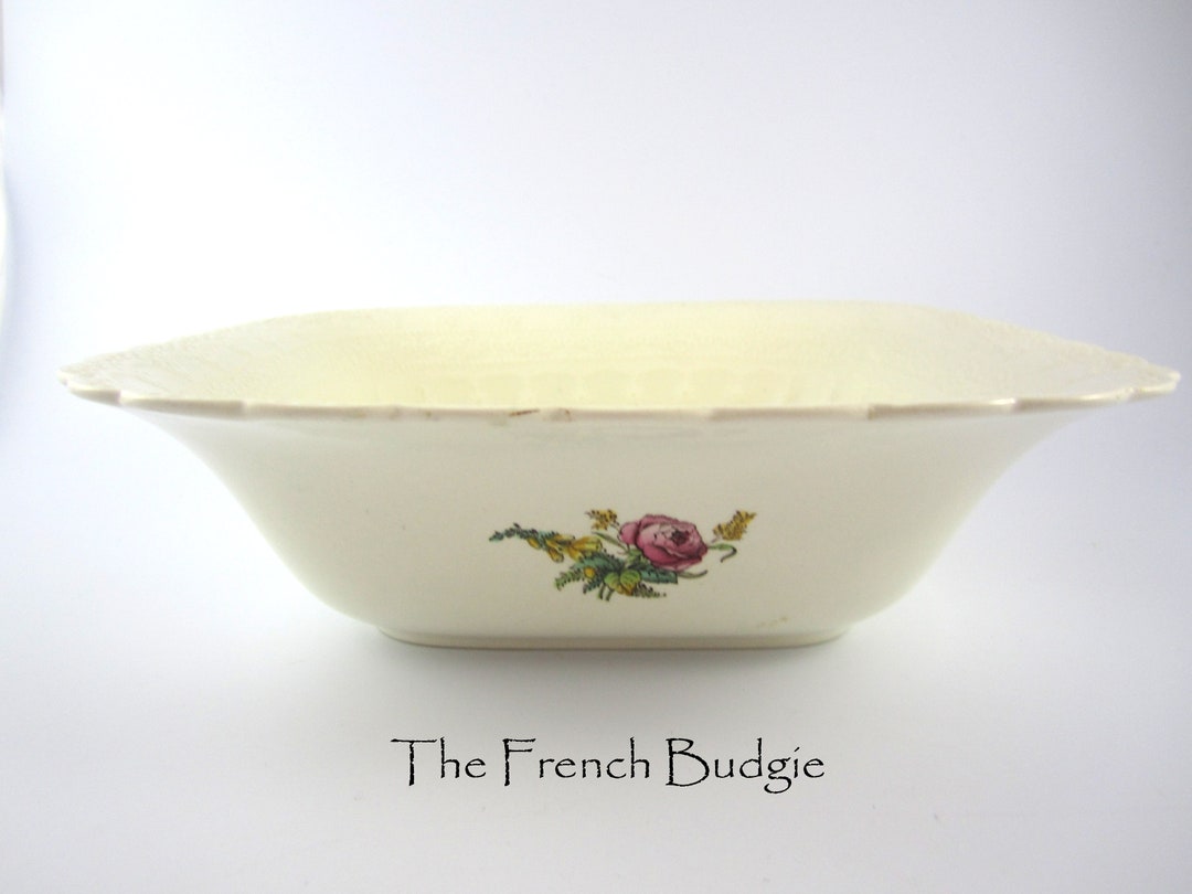 Spode Jewel Copeland Beautiful "heath and Rose" Deep Square Serving ...
