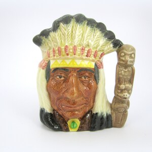 Vintage 1966 Royal Doulton North American Indian Toby Mug /native ...