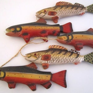 Five 5 Small Vintage Rustic Wooden Fish Décor - Etsy
