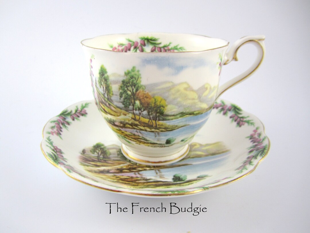 Royal Albert Vintage Scenic Teacup and Saucer Set "road to the Isles ...