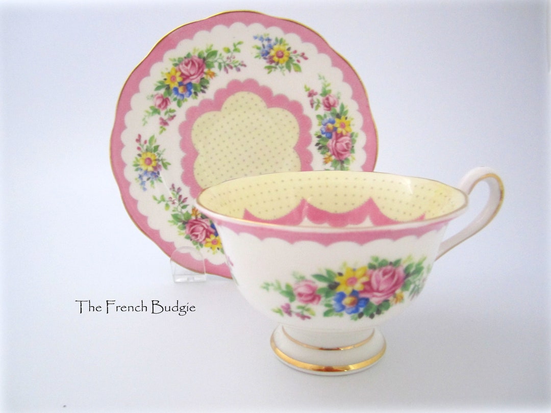 Royal Albert Pink Prudence Vintage Teacup and - Etsy