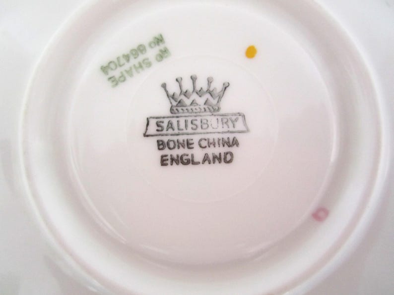 Salisbury Pink Wild Rose Vintage Orphaned Saucer Made in England - Etsy
