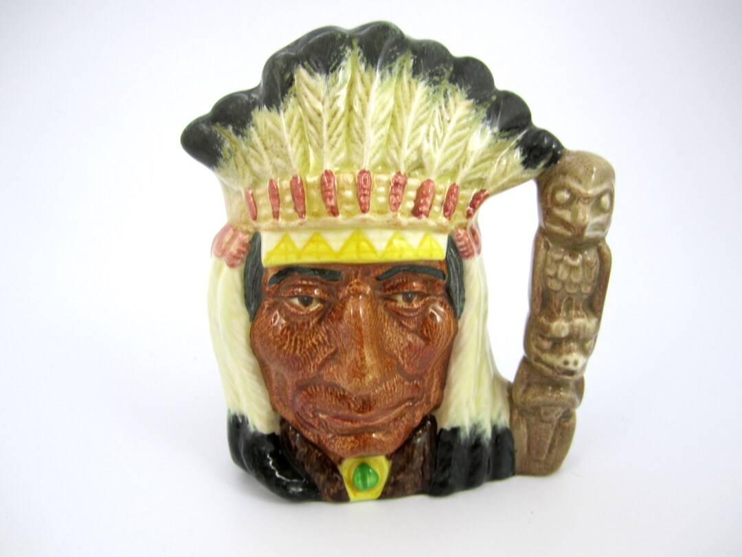 Vintage 1966 Royal Doulton North American Indian Toby Mug /native ...