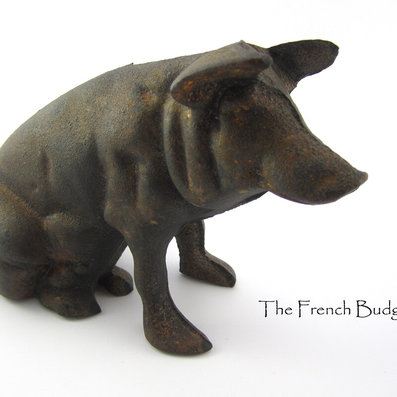 Cast Iron Pig - Etsy