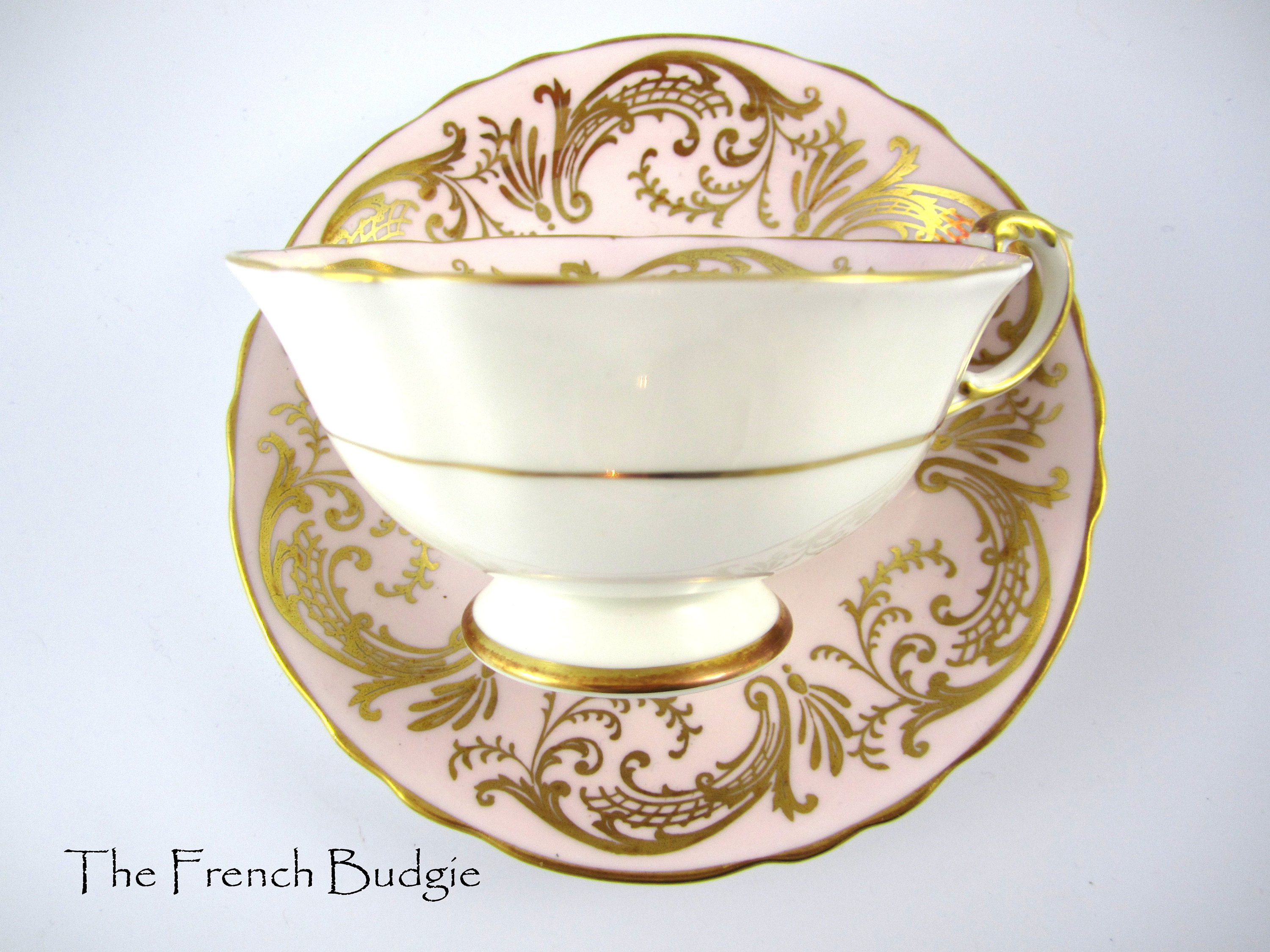 Paragon Pink and Gold Vintage Teacup and Saucer Set Double Warrant Made ...