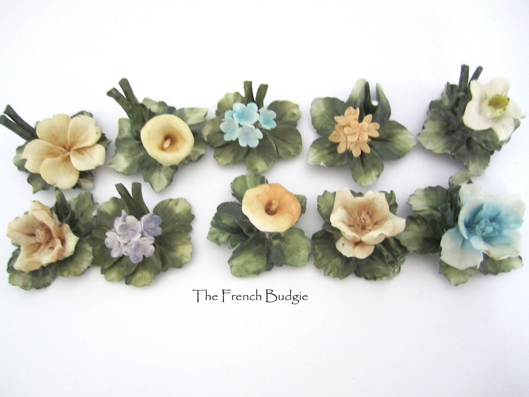 Floral Bone China Place Card Holders Set of 10 Made in ENGLAND - Etsy
