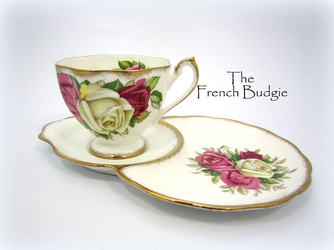 Queen Anne lady Sylvia Teacup Plate Combo, Tennis Plate, Snack Plate ...