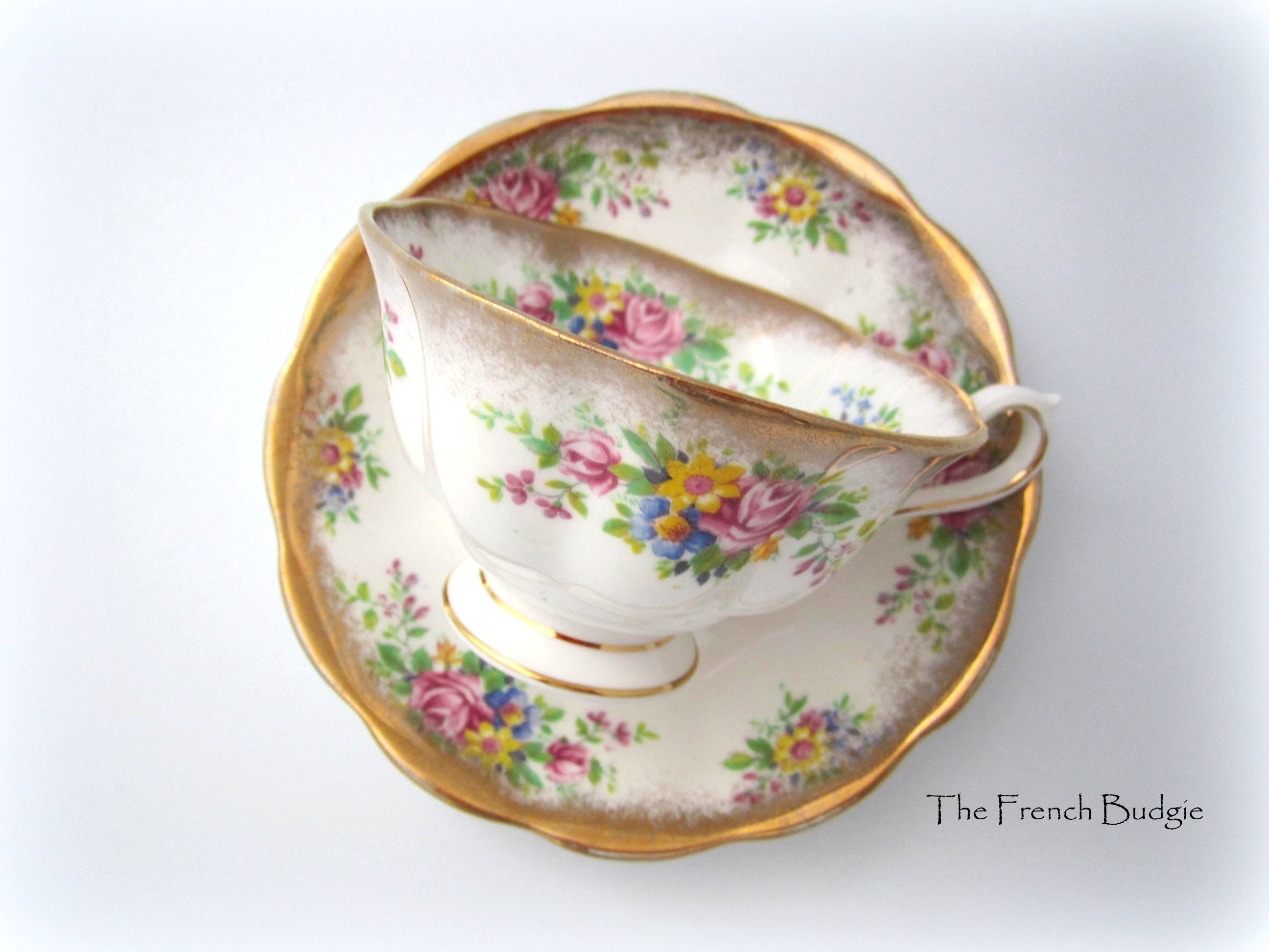 Royal Albert Vintage Spring Bouquet Teacup and Saucer Set Made in ...