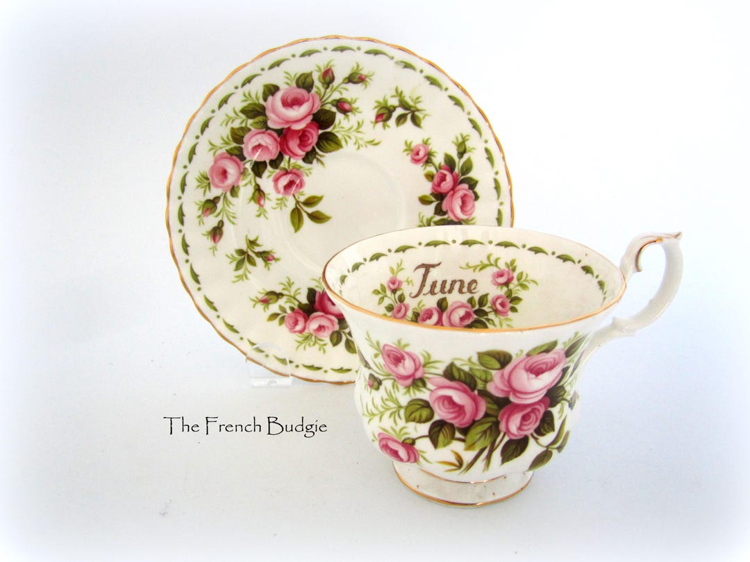 Royal Albert June Flower of the Month Tea Cup and Saucer Set Made in ...