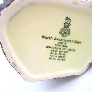 Vintage 1966 Royal Doulton North American Indian Toby Mug /native ...