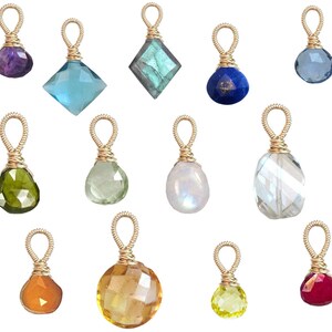 Gemstone Pendants - Etsy