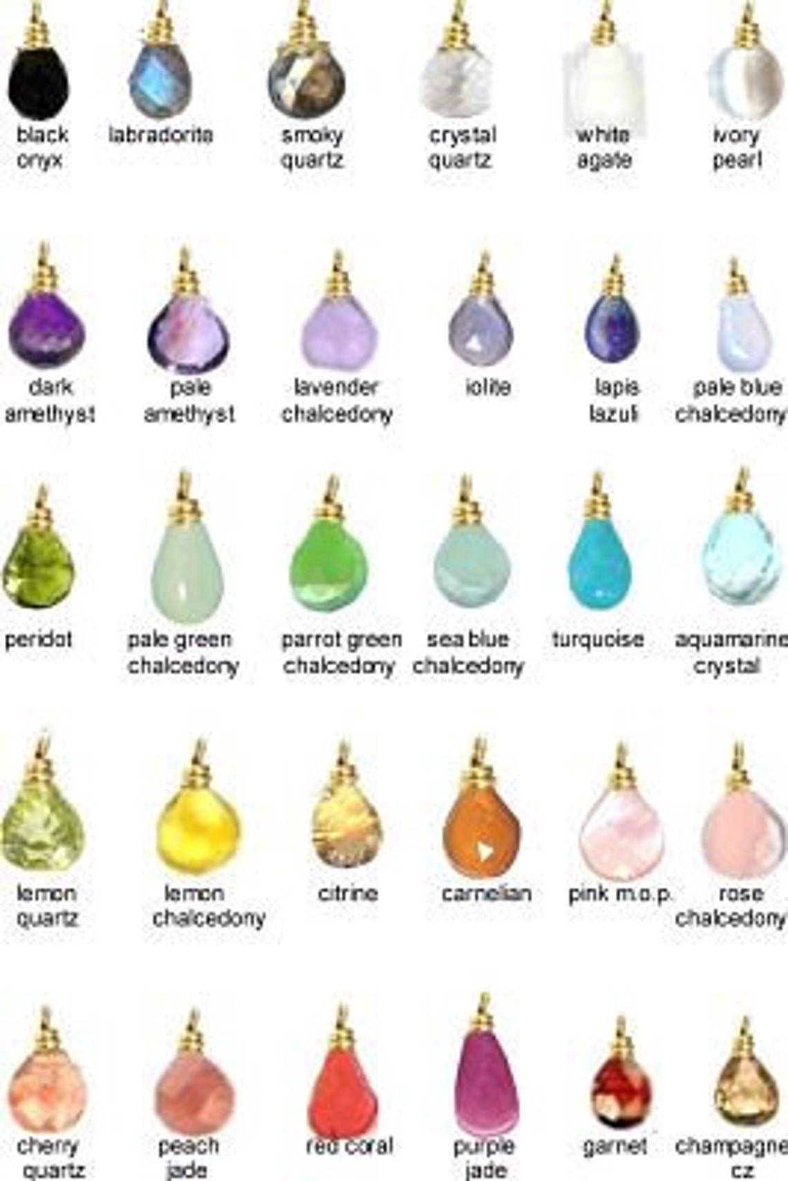 Hammered Drops With Your Choice of Stones Siren 4 - Etsy