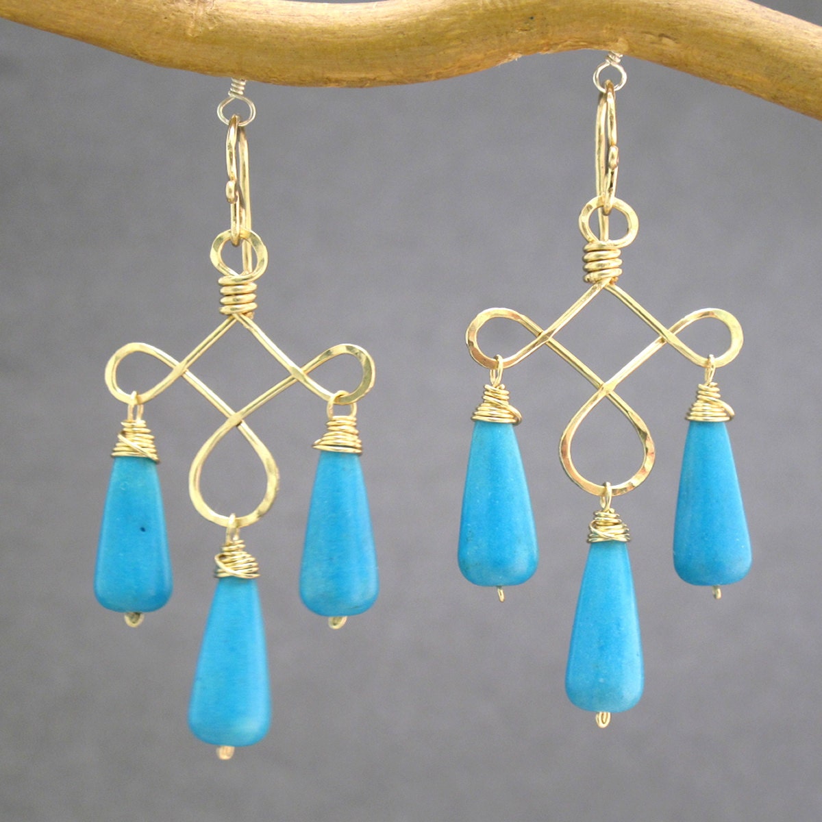 Hammered Curled Wire With Your Choice of Stones Gypsy 42 - Etsy