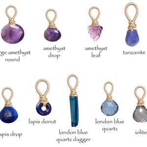 Gemstone Pendants - Etsy