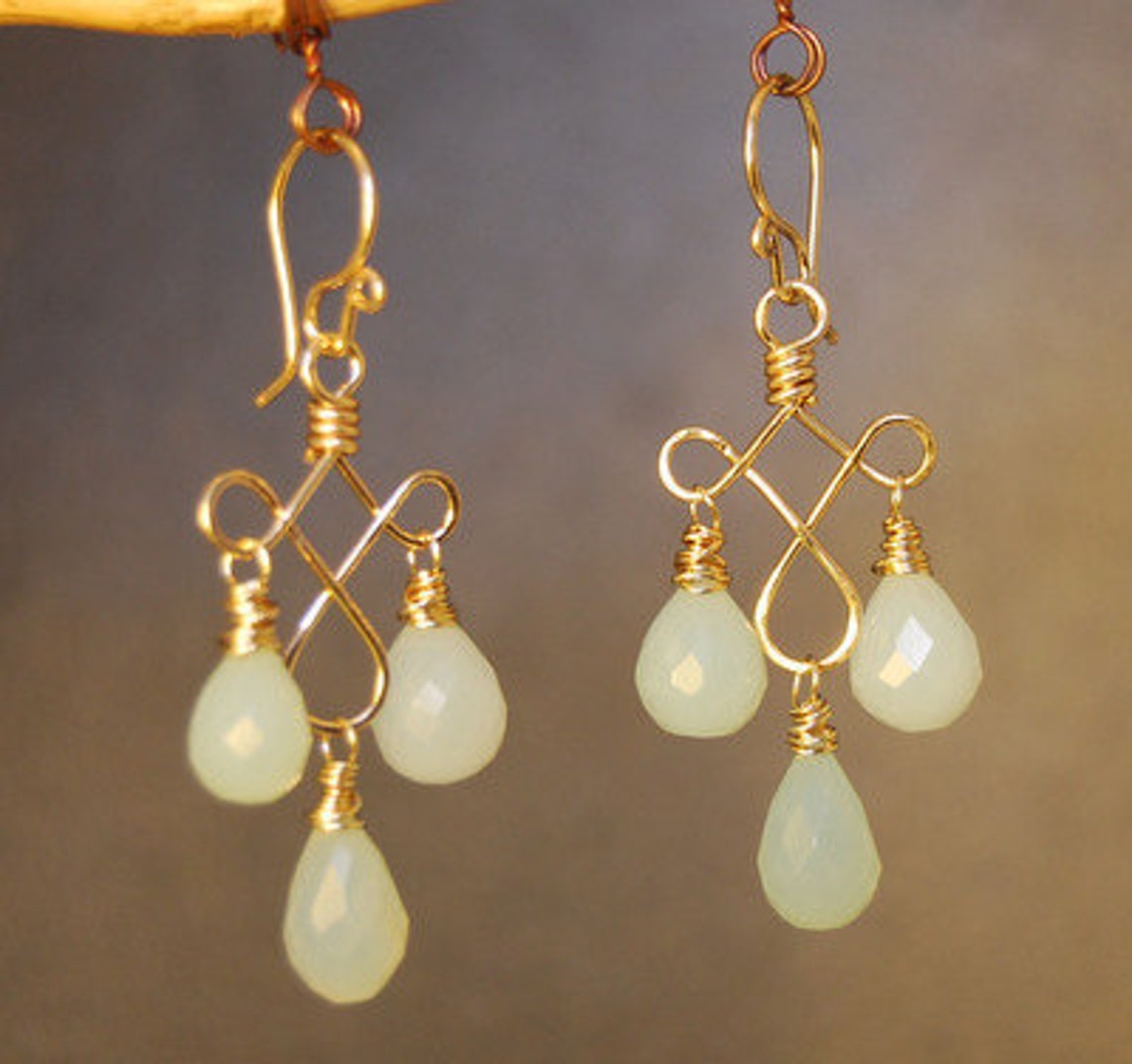 Hammered Curled Wire With Your Choice of Stones Gypsy 42 - Etsy