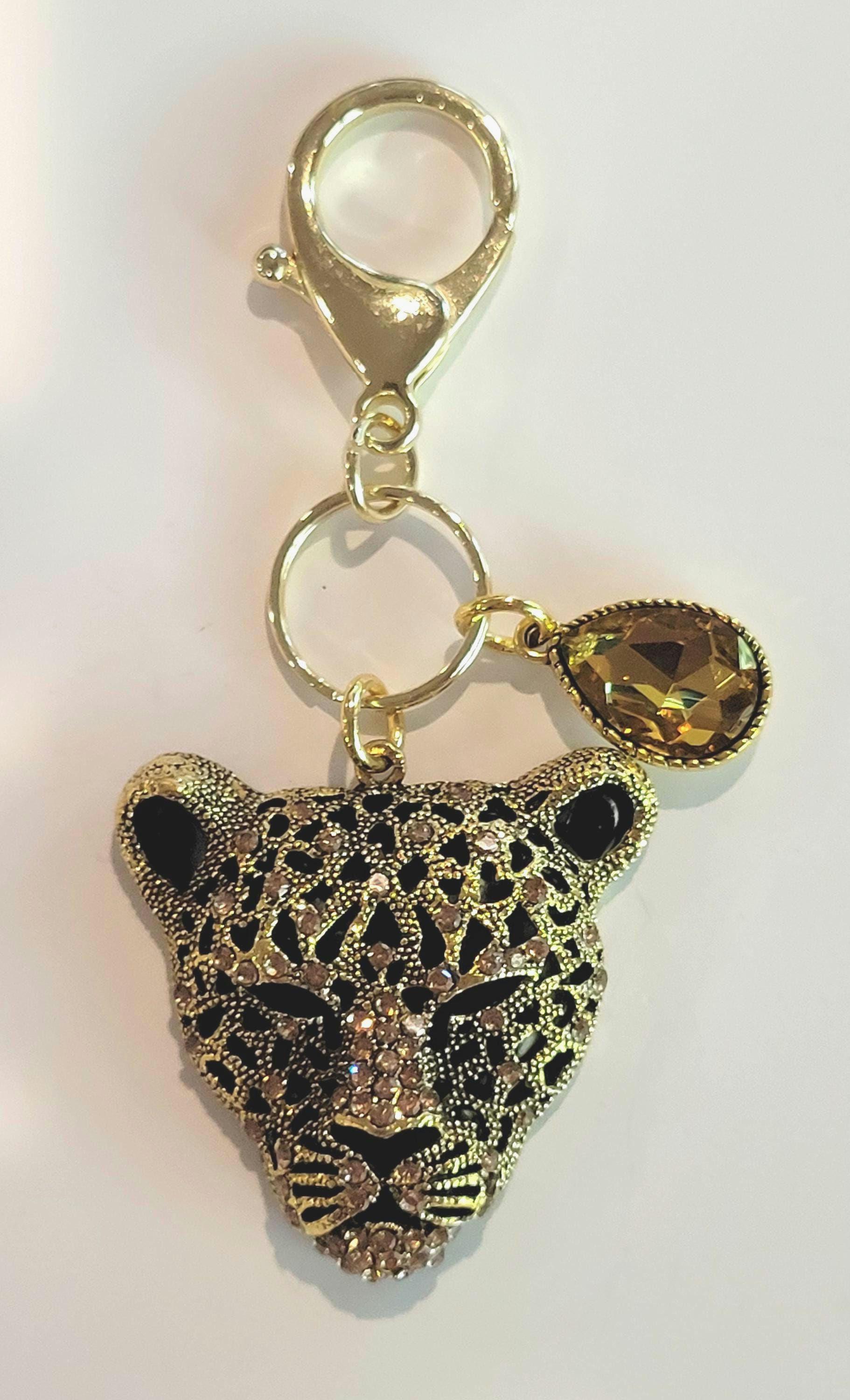 Purse/bag Charm Gold Cheetah - Etsy