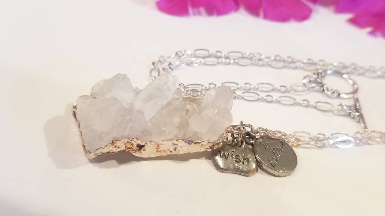 Crystal Quartz Chucky Chain Charm Necklace. - Etsy UK