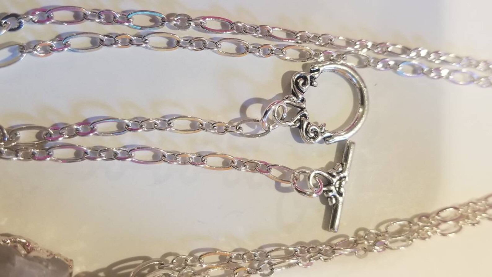 Crystal Quartz Chucky Chain Charm Necklace. - Etsy UK