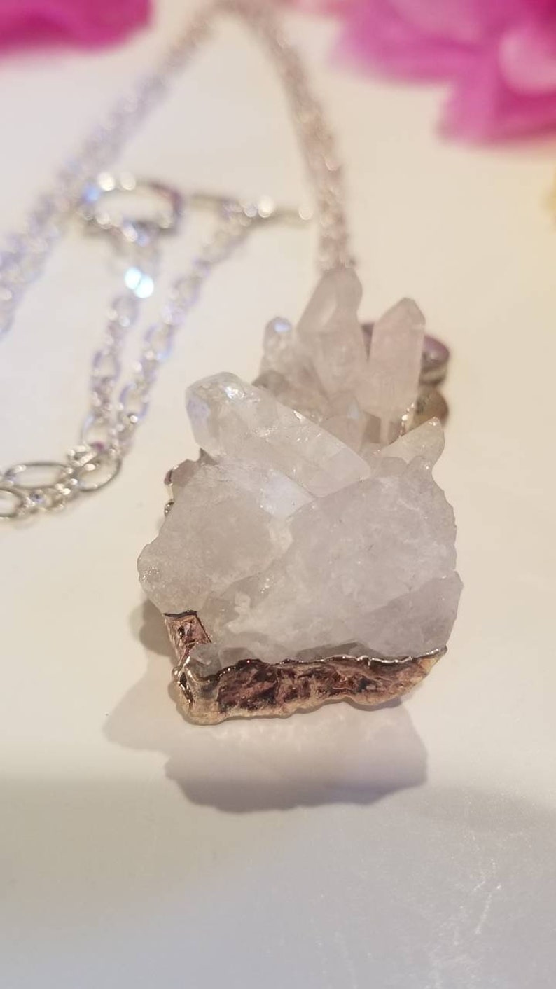 Crystal Quartz Chucky Chain Charm Necklace. - Etsy UK